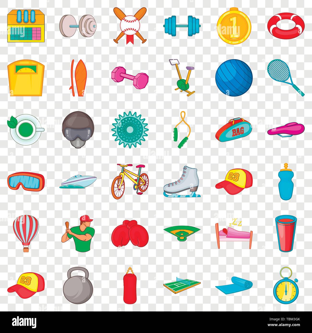 Weight icons set, cartoon style Stock Vector Image & Art - Alamy