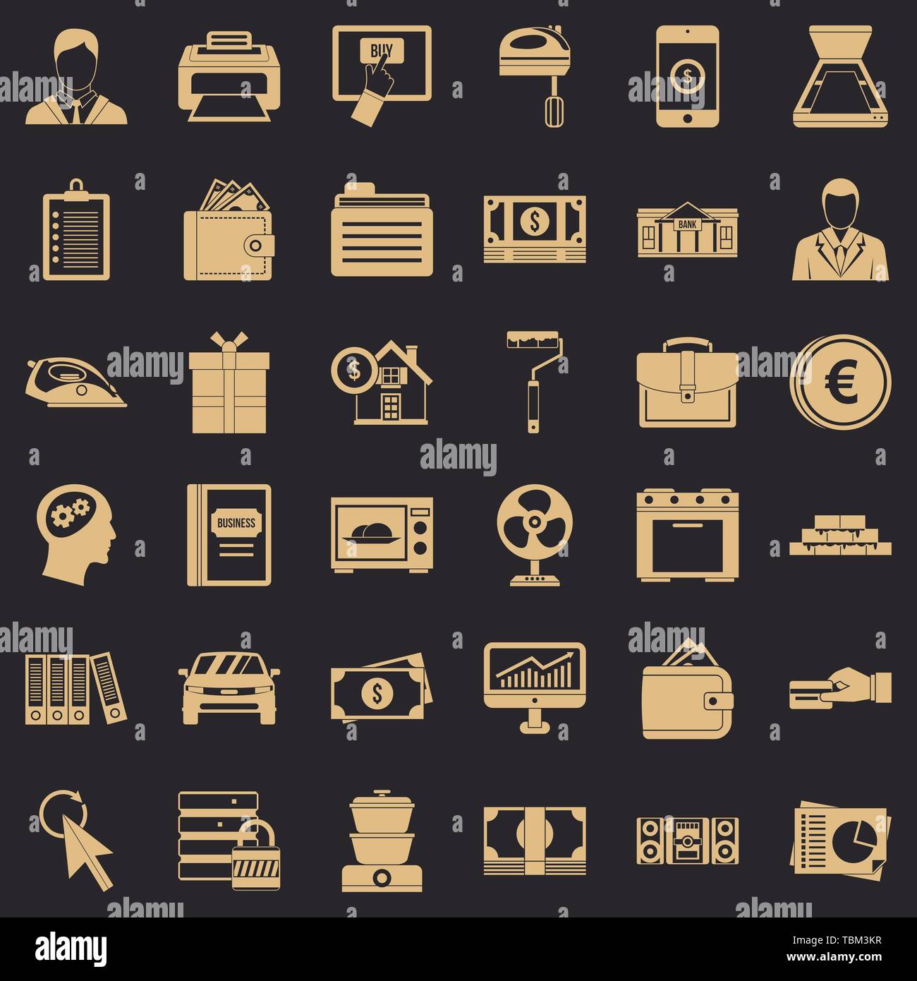 Lending icons set, simple style Stock Vector Image & Art - Alamy