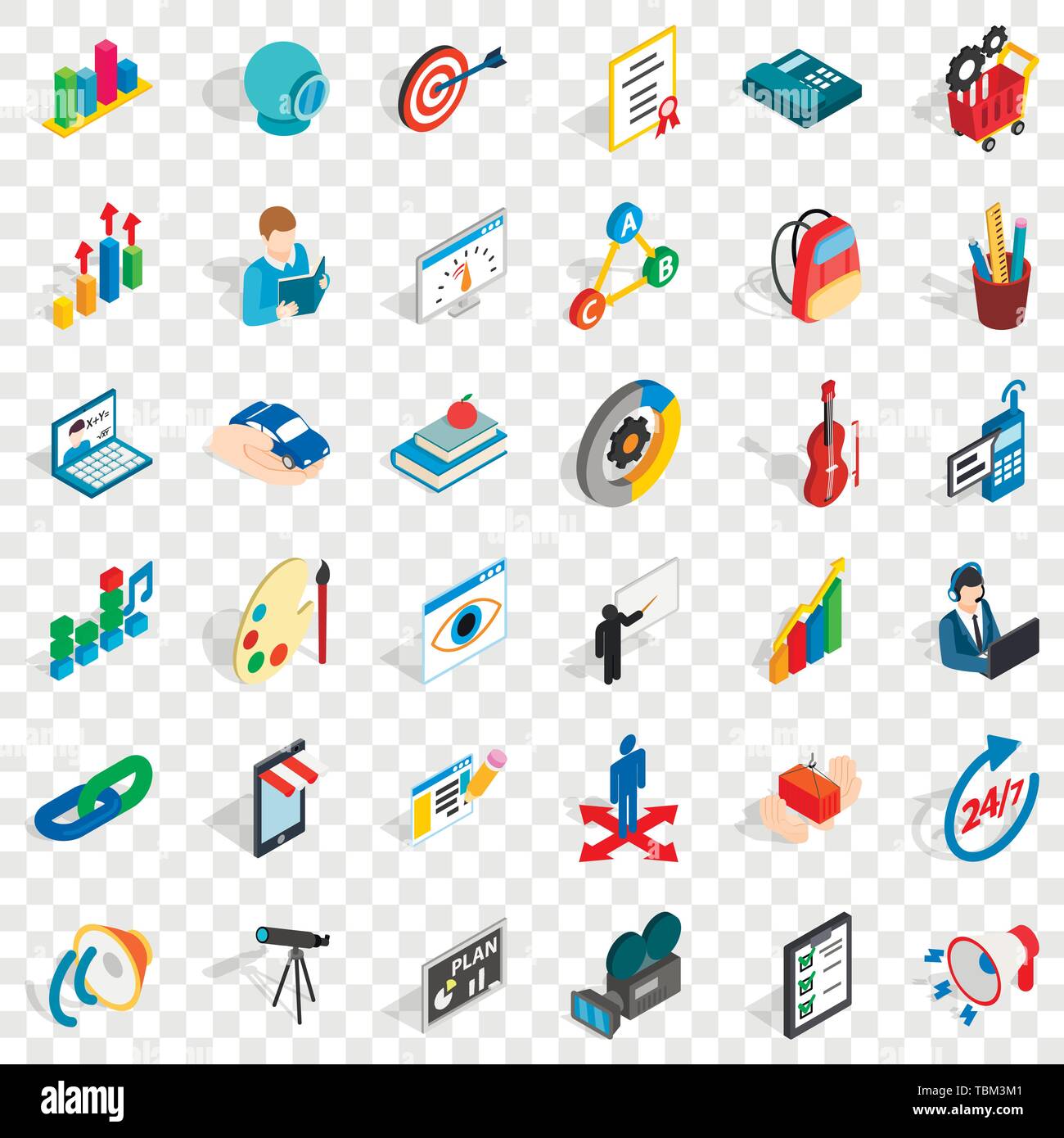 Camera icons set, isometric style Stock Vector Image & Art - Alamy