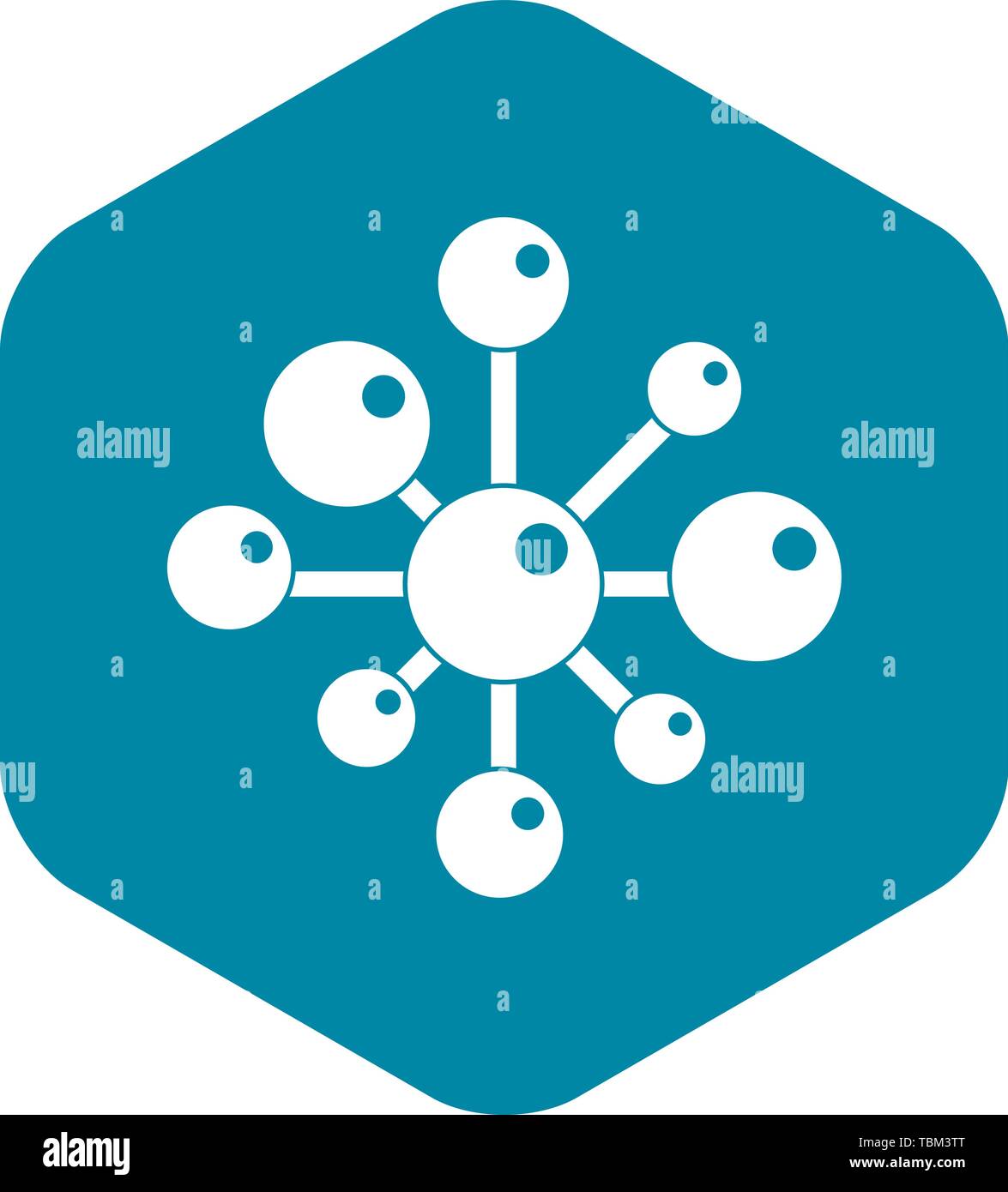 Chemical and physical molecules icon simple Stock Vector Image & Art ...