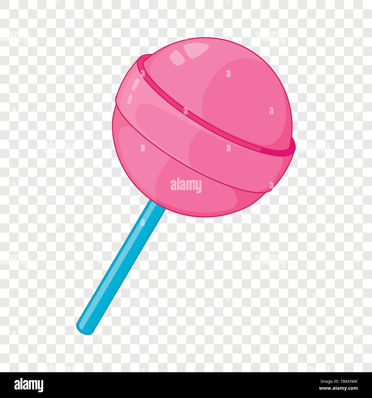 Round pink lollipop icon, cartoon style Stock Vector Image & Art - Alamy