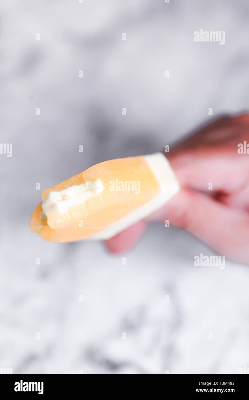 Mango milk pops Stock Photo - Alamy