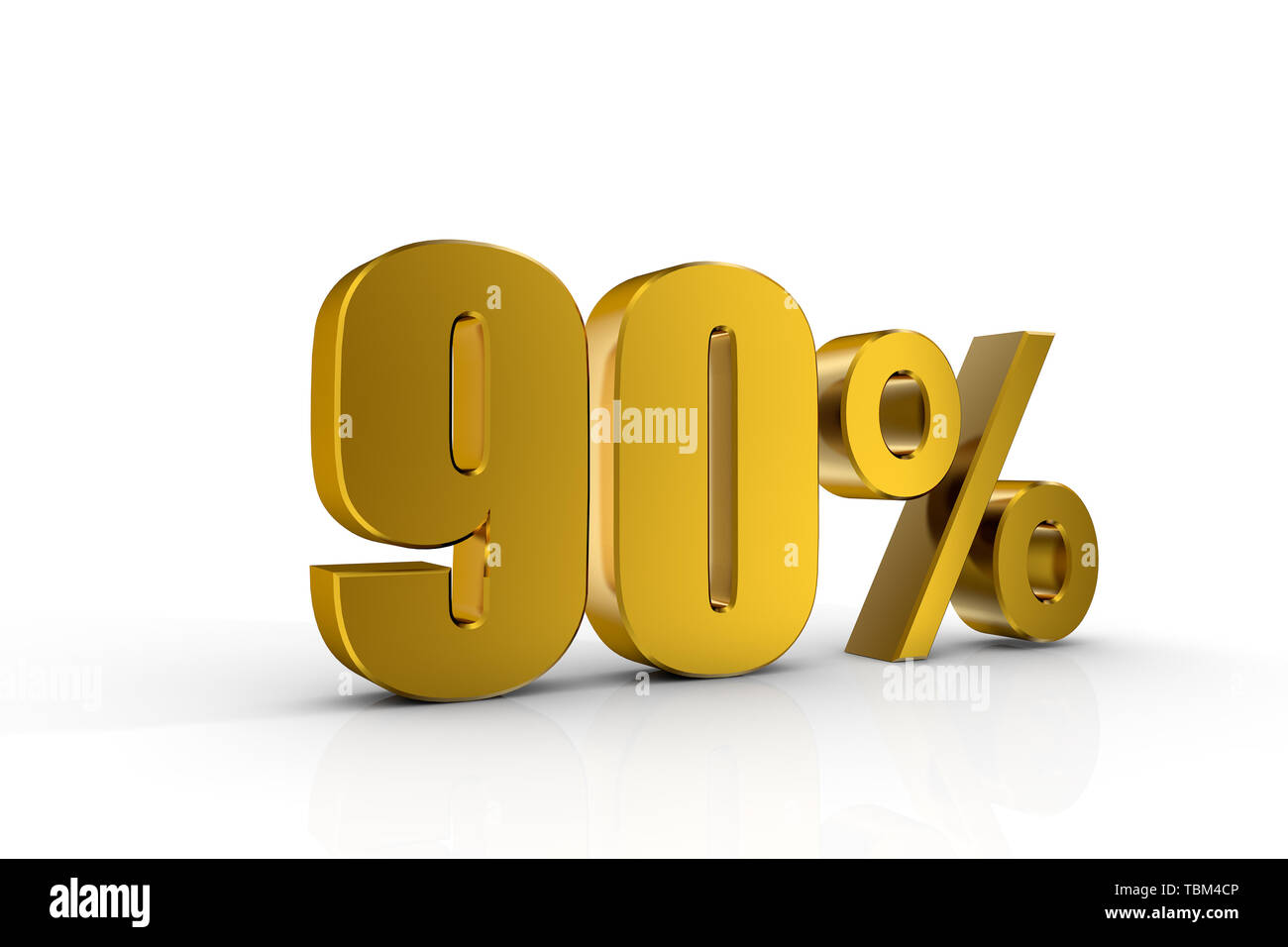 3d illustration 90 Stock Photo - Alamy
