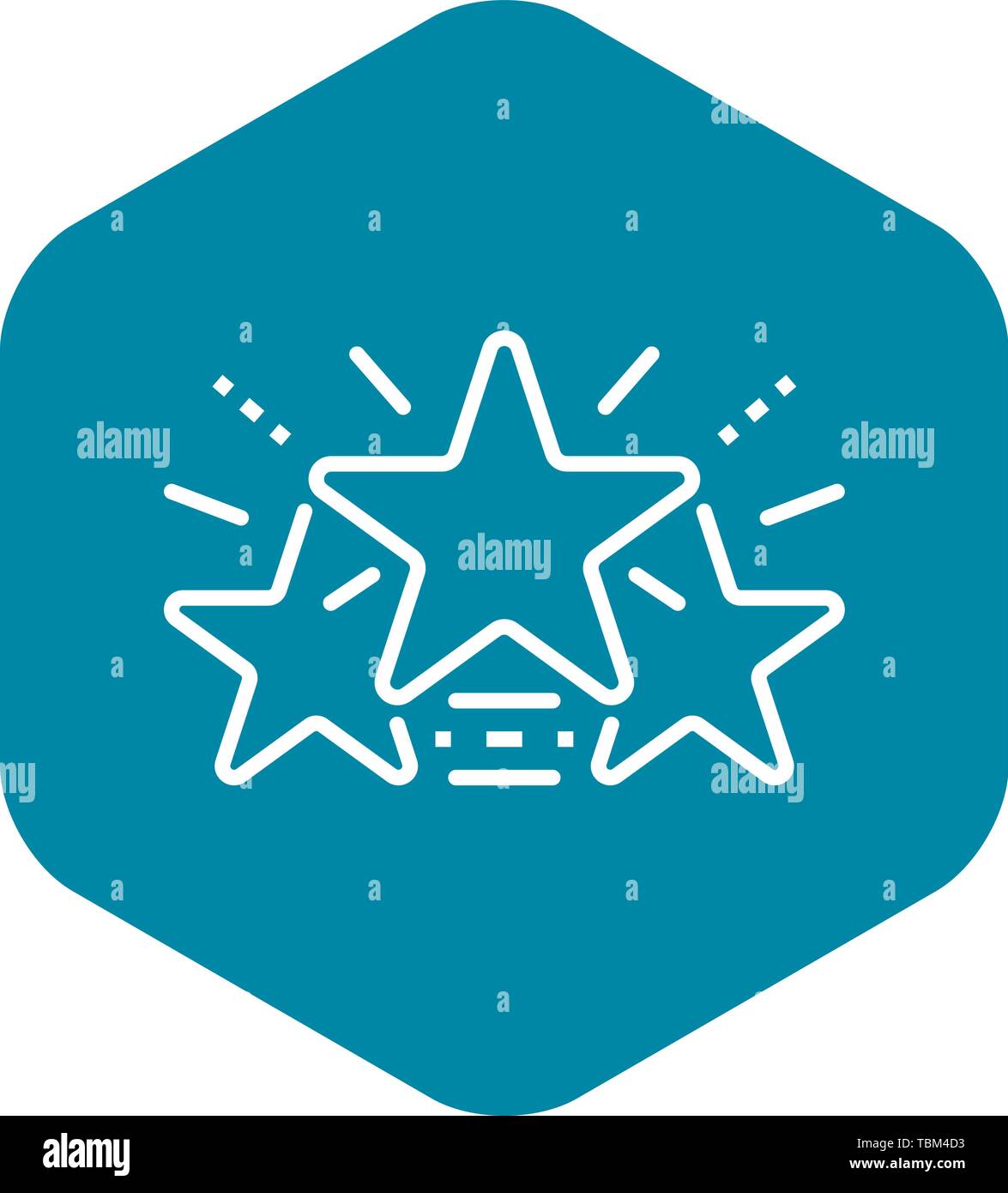 Glow stars icon, outline style Stock Vector Image & Art - Alamy