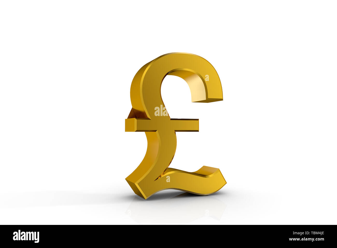 3d illustration currency sign of pound Stock Photo - Alamy
