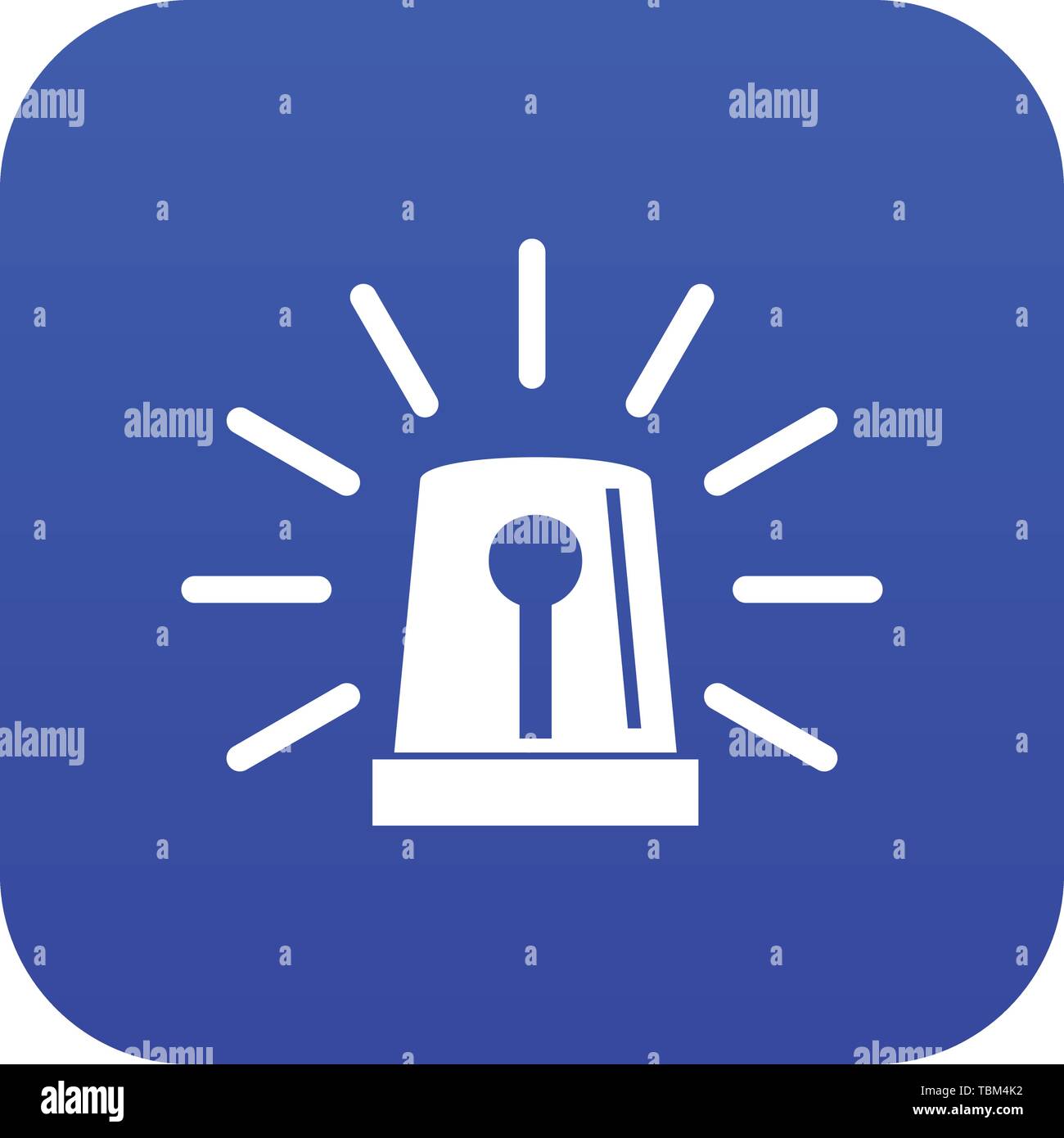 Flashing emergency light icon digital blue Stock Vector Image & Art - Alamy