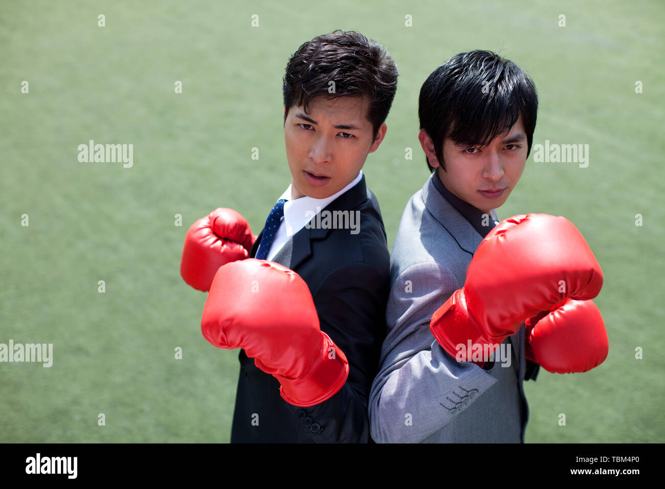 Business people practice boxing hi-res stock photography and images - Alamy