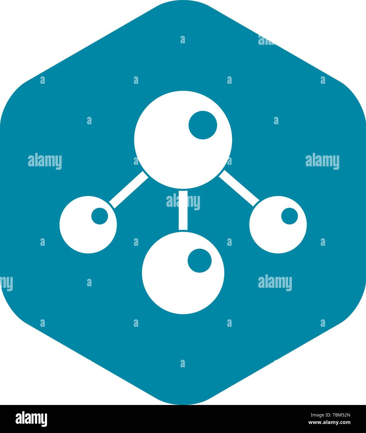 Chemical and physical molecules icon simple Stock Vector Image & Art ...