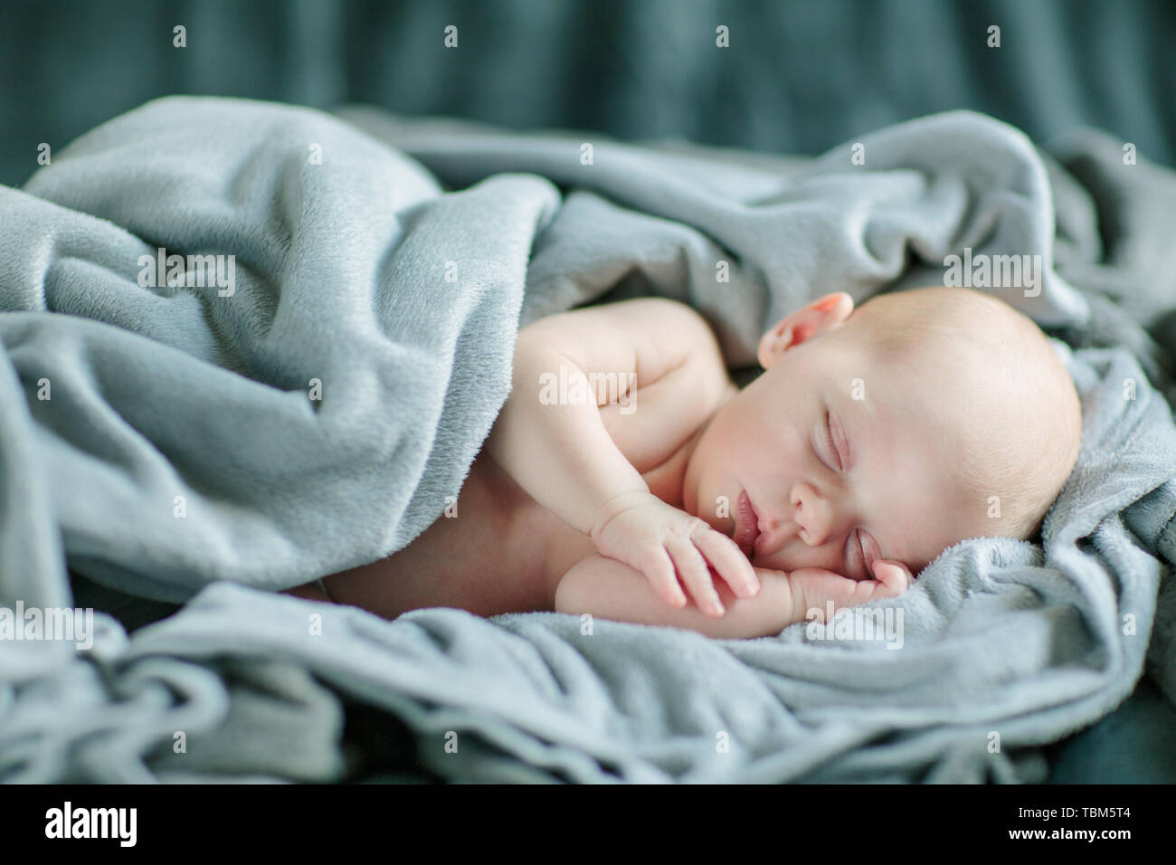 Portrait of a newborn 12 days old baby boy Stock Photo - Alamy