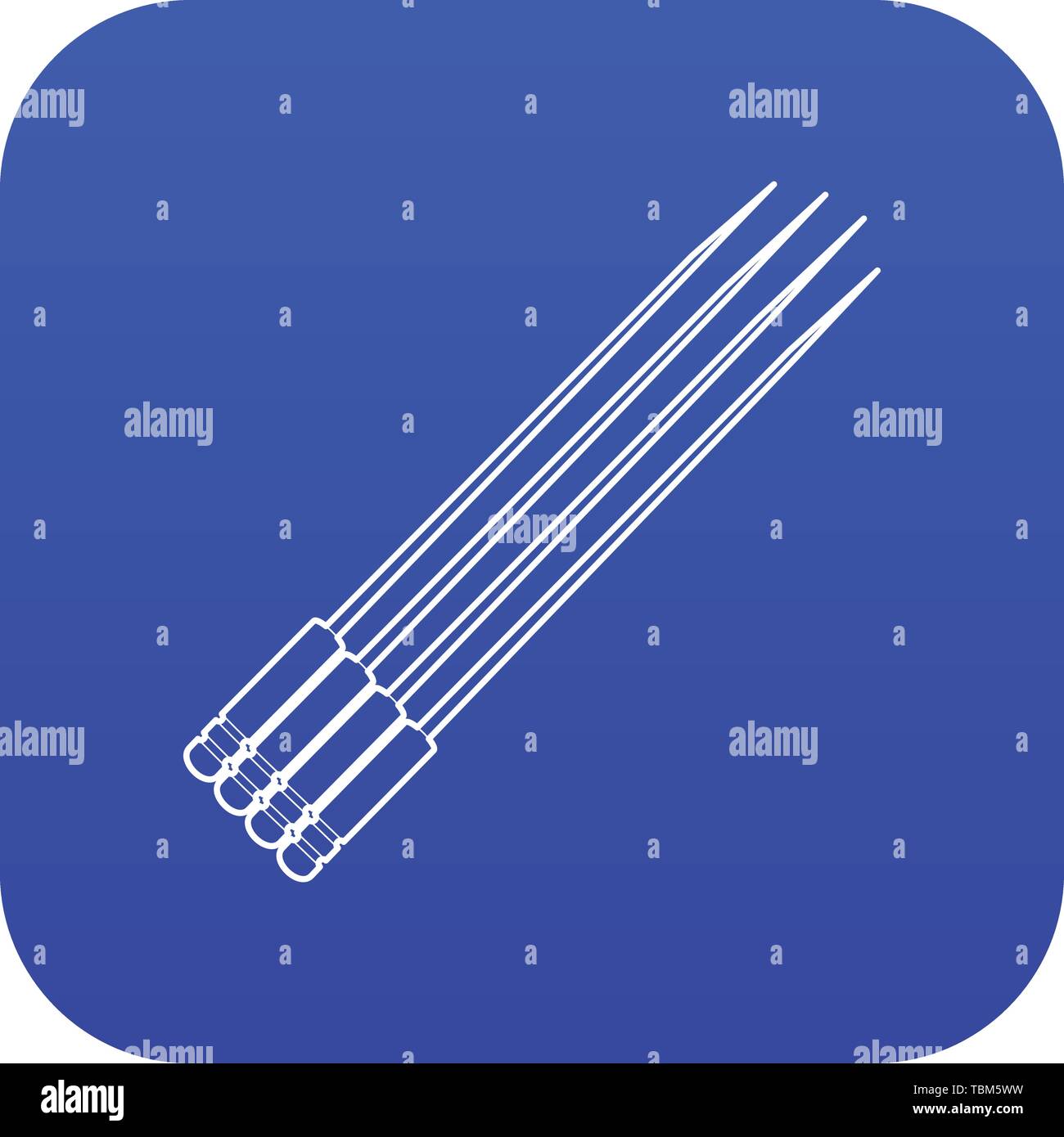 Toothpick icon blue vector Stock Vector Image & Art - Alamy