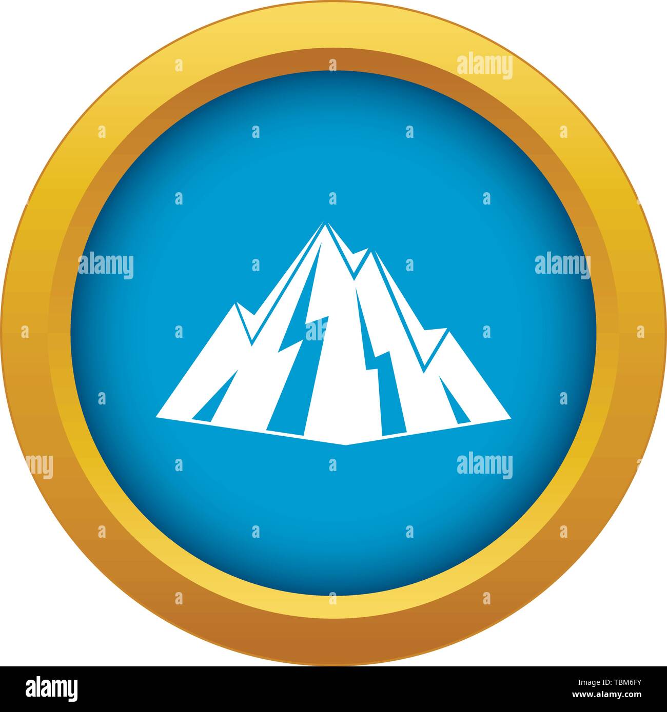 Rock icon blue vector isolated Stock Vector Image & Art - Alamy
