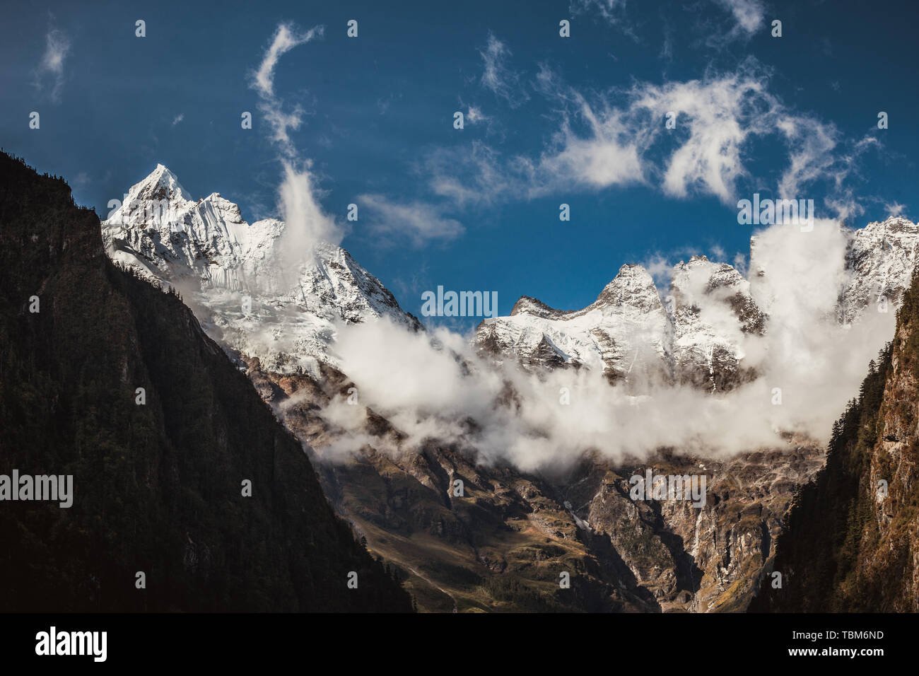 Snow mountain no one has glaciers high mountain peaks tourism hi-res ...
