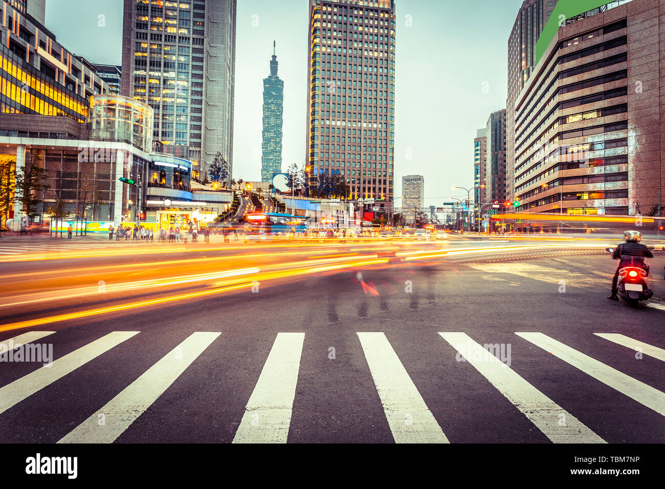 traffic blur motion in modern city street Stock Photo - Alamy