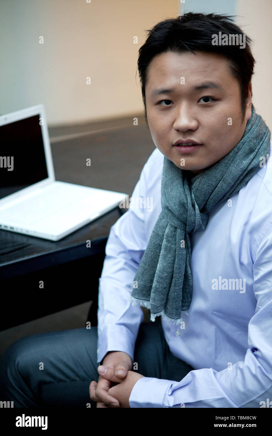 A white-collar man in the office Stock Photo - Alamy