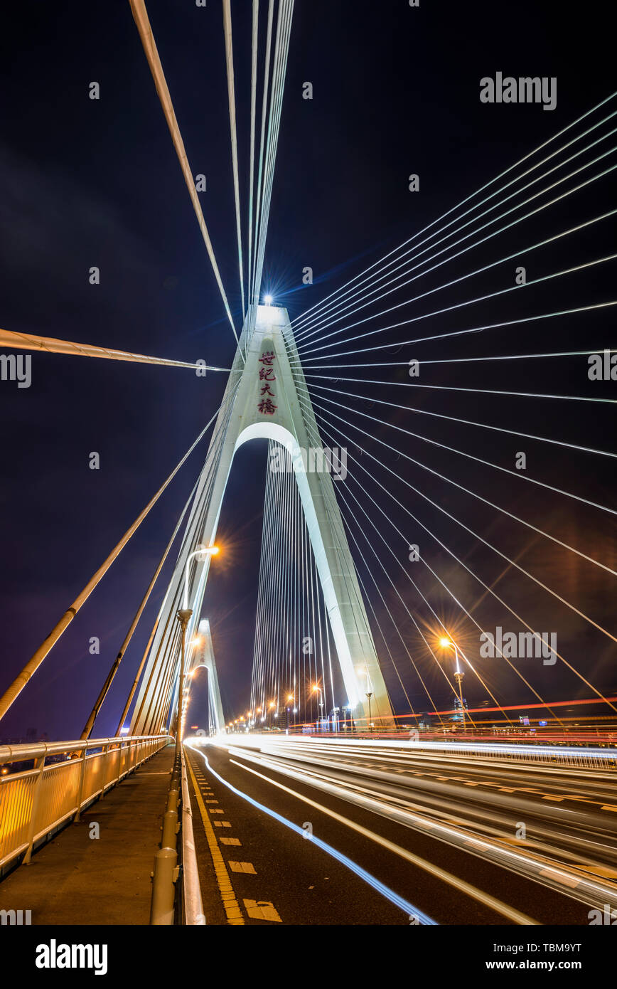 Haikou century bridge night hi-res stock photography and images - Alamy
