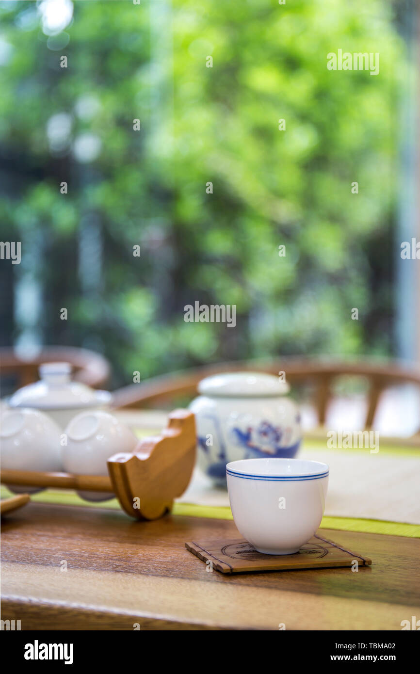 Chinese classical tea set tea art porcelain Stock Photo - Alamy