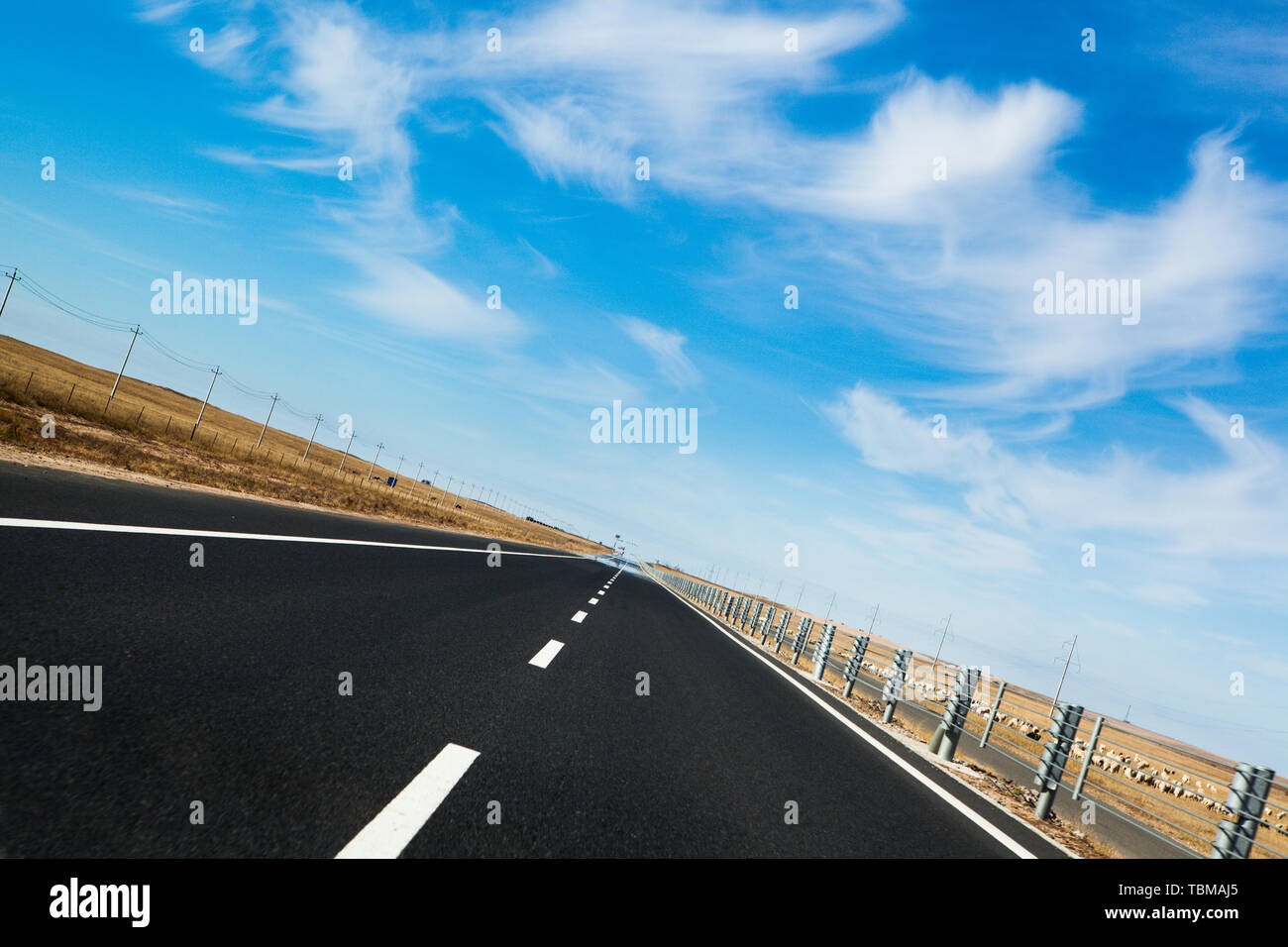 Inner Mongolia highway scenery Stock Photo - Alamy