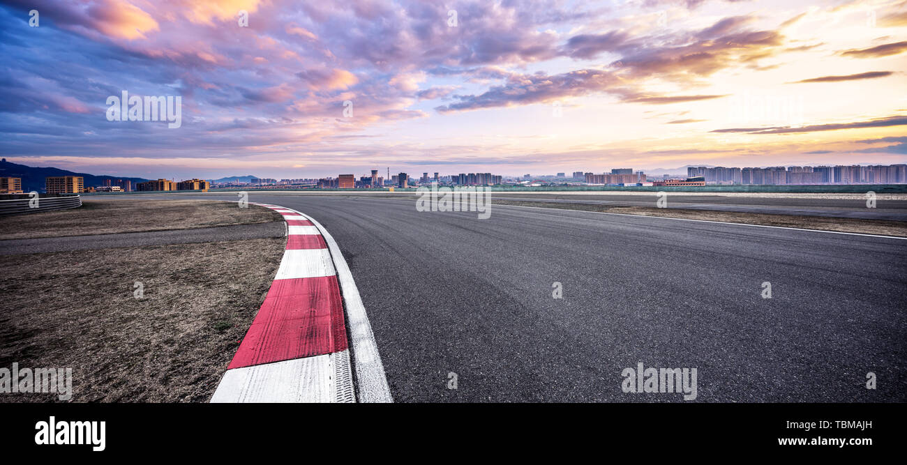 Asphalt transportation system with perspective view hi-res stock ...