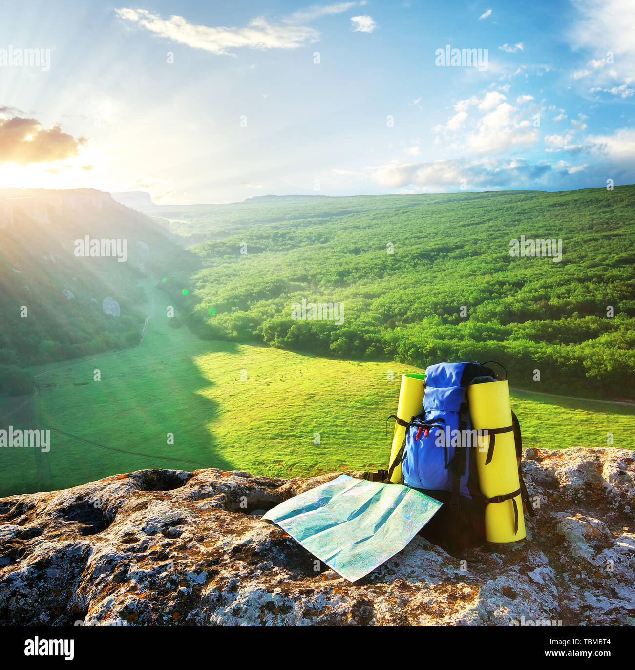 Sky background material blue sky sunset Stock Photo - Alamy