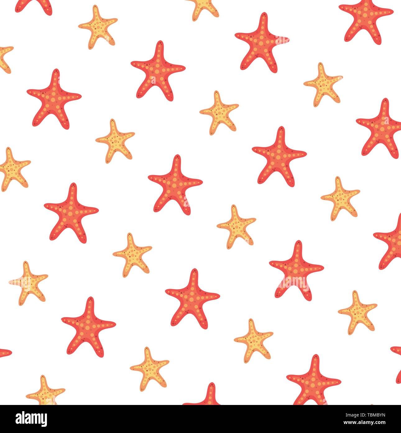 summer starfish animals pattern background Stock Vector Image & Art - Alamy