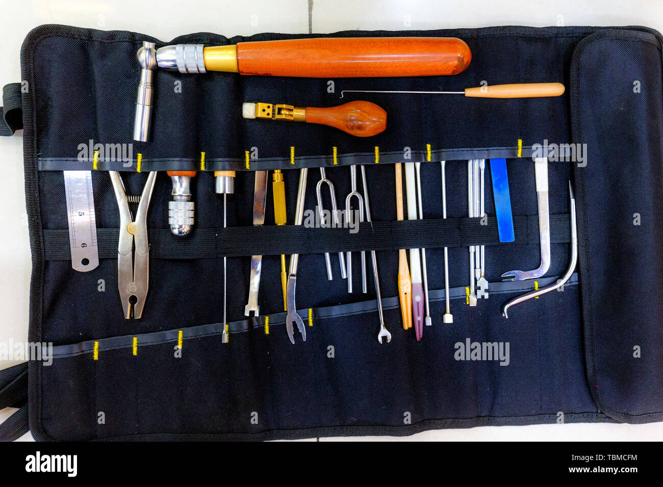 Toolkit on white Stock Photo - Alamy