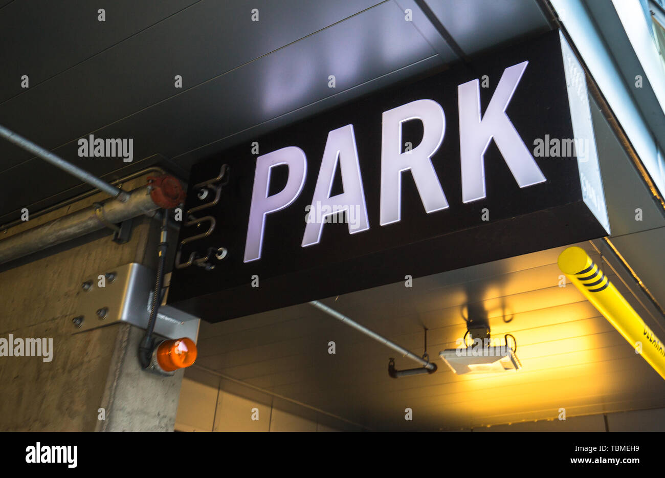 Signature of PARK on the wall Stock Photo - Alamy