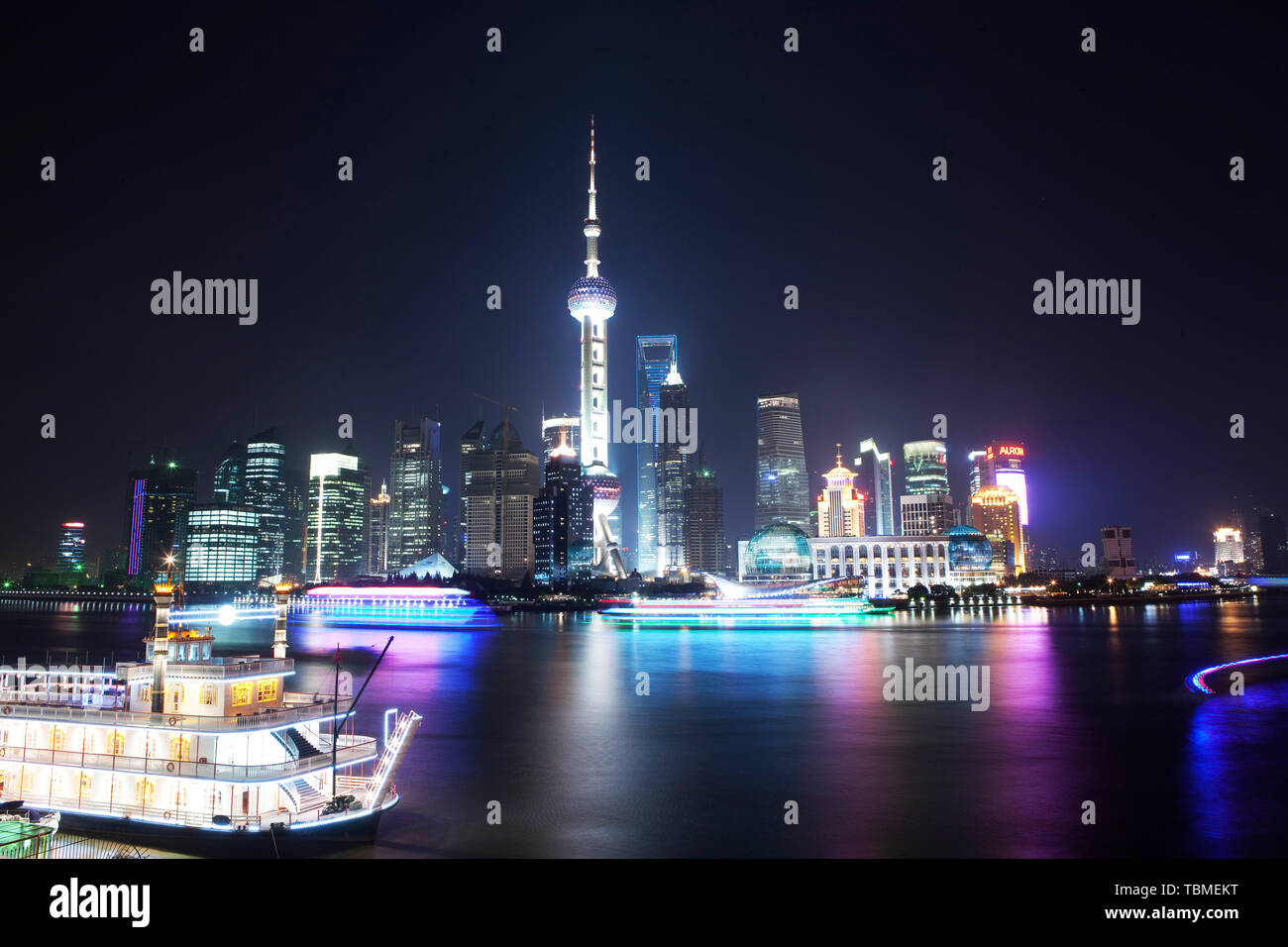 Pujiang night view hi-res stock photography and images - Alamy