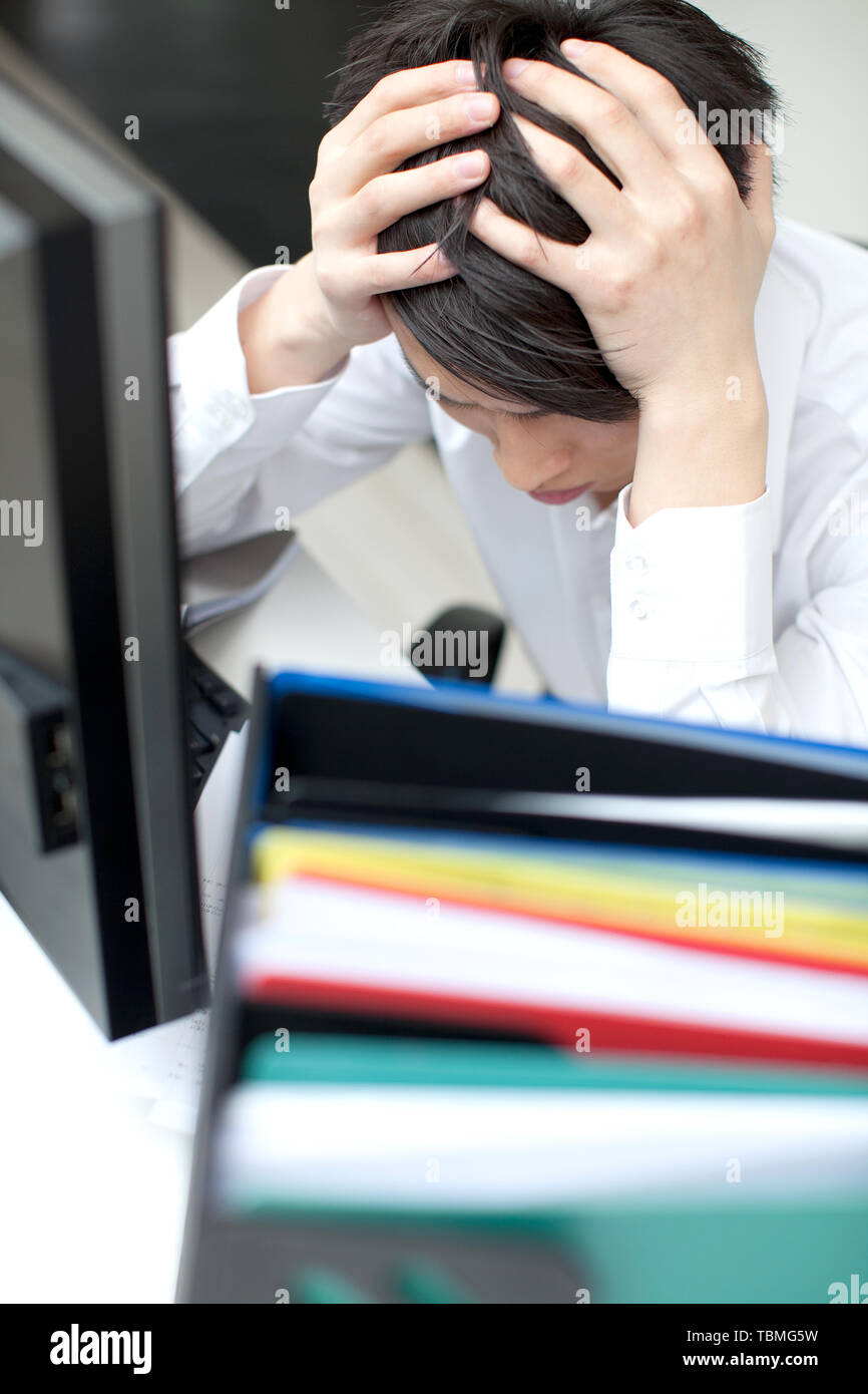 An office white-collar worker Stock Photo - Alamy