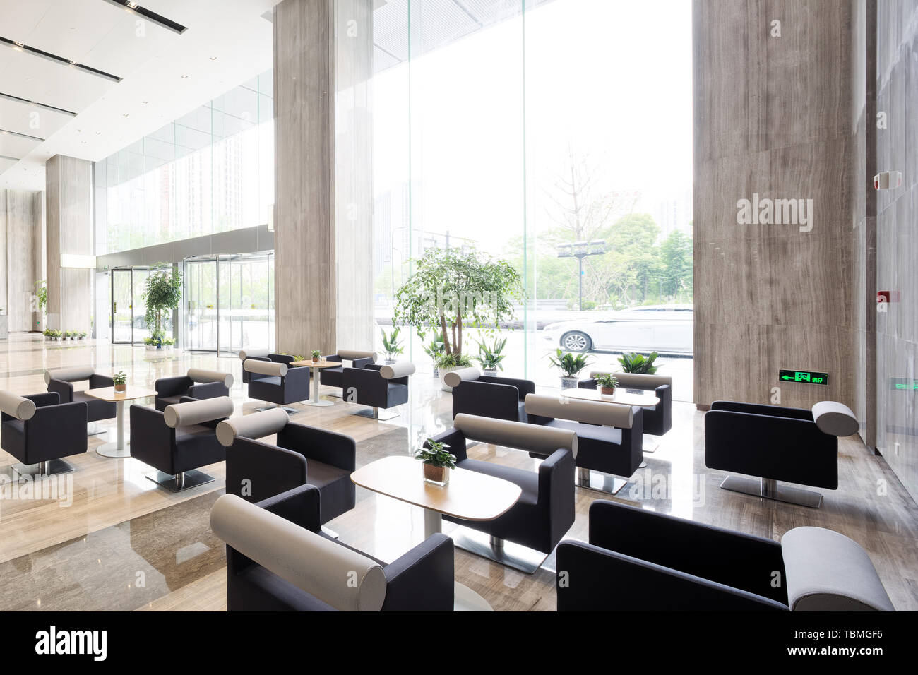 Interior of modern hall Stock Photo - Alamy