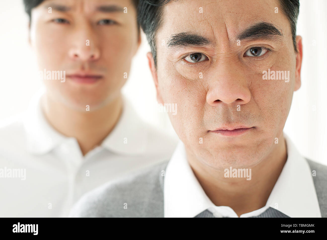 A portrait of a father and son Stock Photo - Alamy