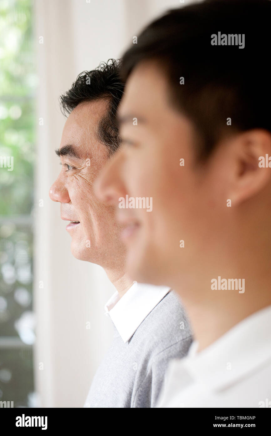 A portrait of a father and son Stock Photo - Alamy