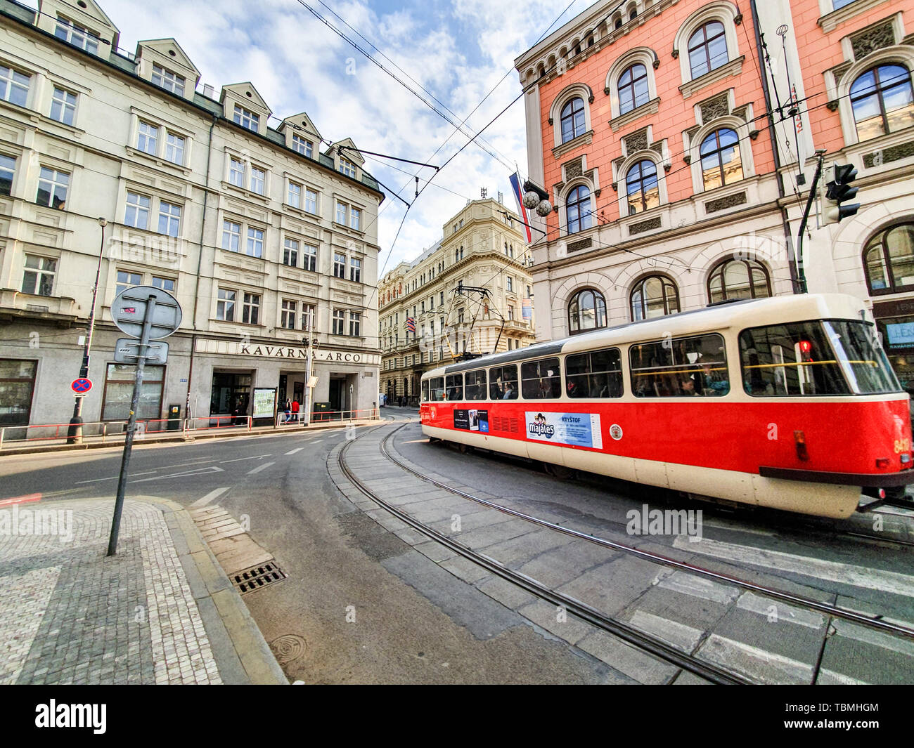 Prague tram hi-res stock photography and images - Alamy