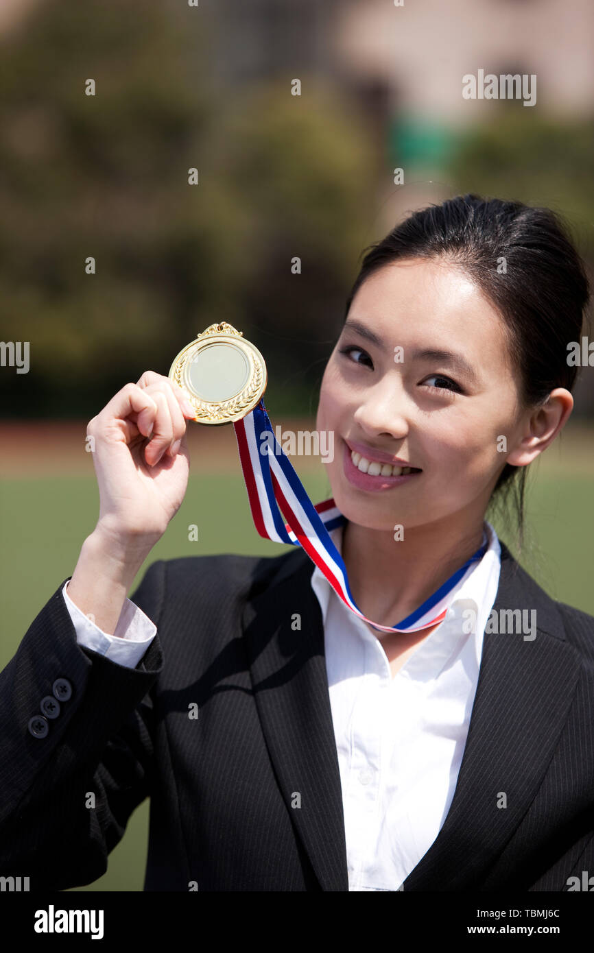 Receive medal hi-res stock photography and images - Alamy