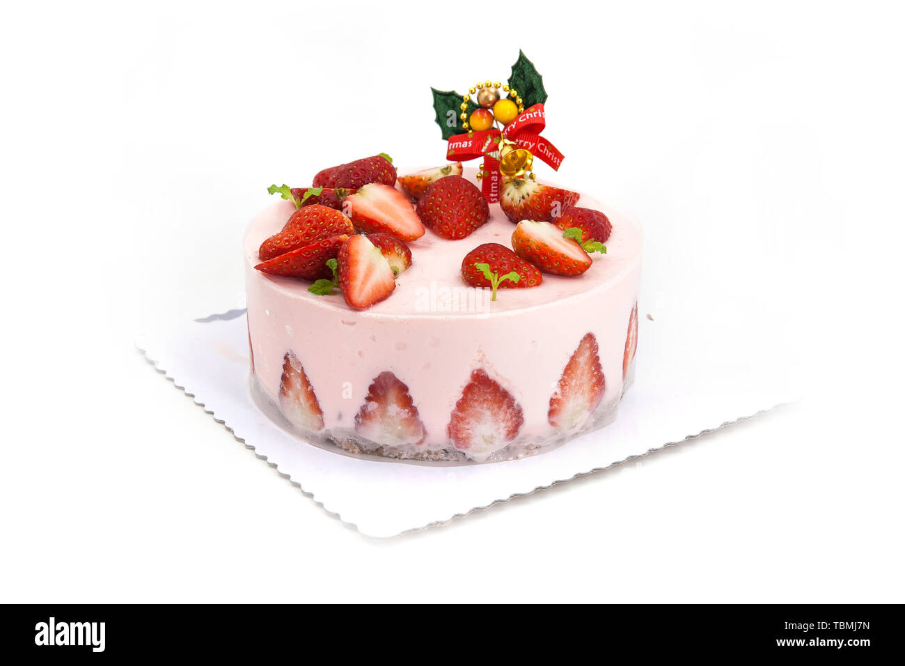 Delicious strawberry cake Stock Photo - Alamy