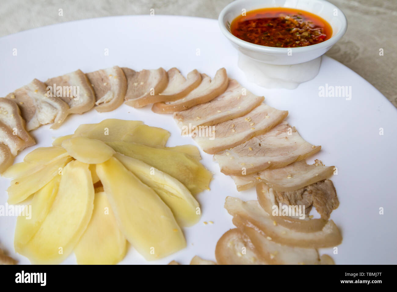 Chinese cuisine white cut pig hands Stock Photo - Alamy