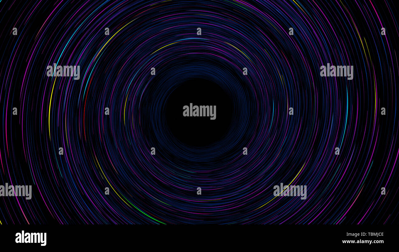 Continuous lines form twisted vortex abstract background Stock Photo ...