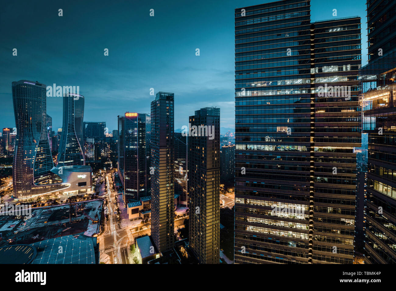 Qianjiang New City, Hangzhou Stock Photo - Alamy