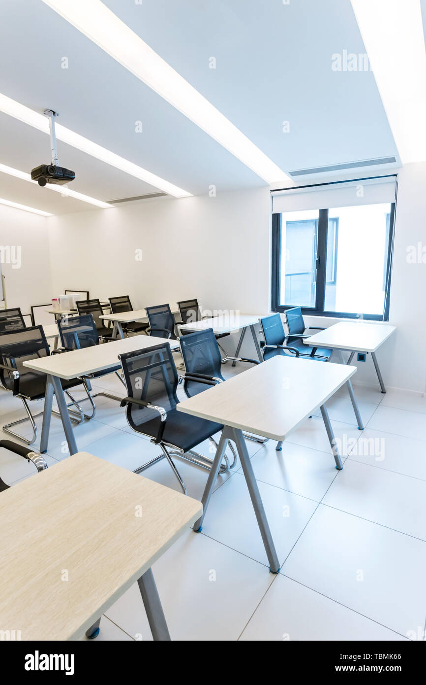 Interior of training room Stock Photo - Alamy