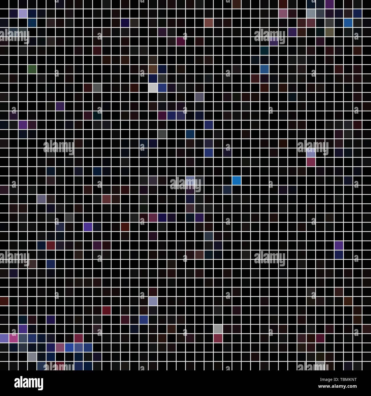 abstract vector square pixel mosaic background - dark Stock Vector Image & Art - Alamy