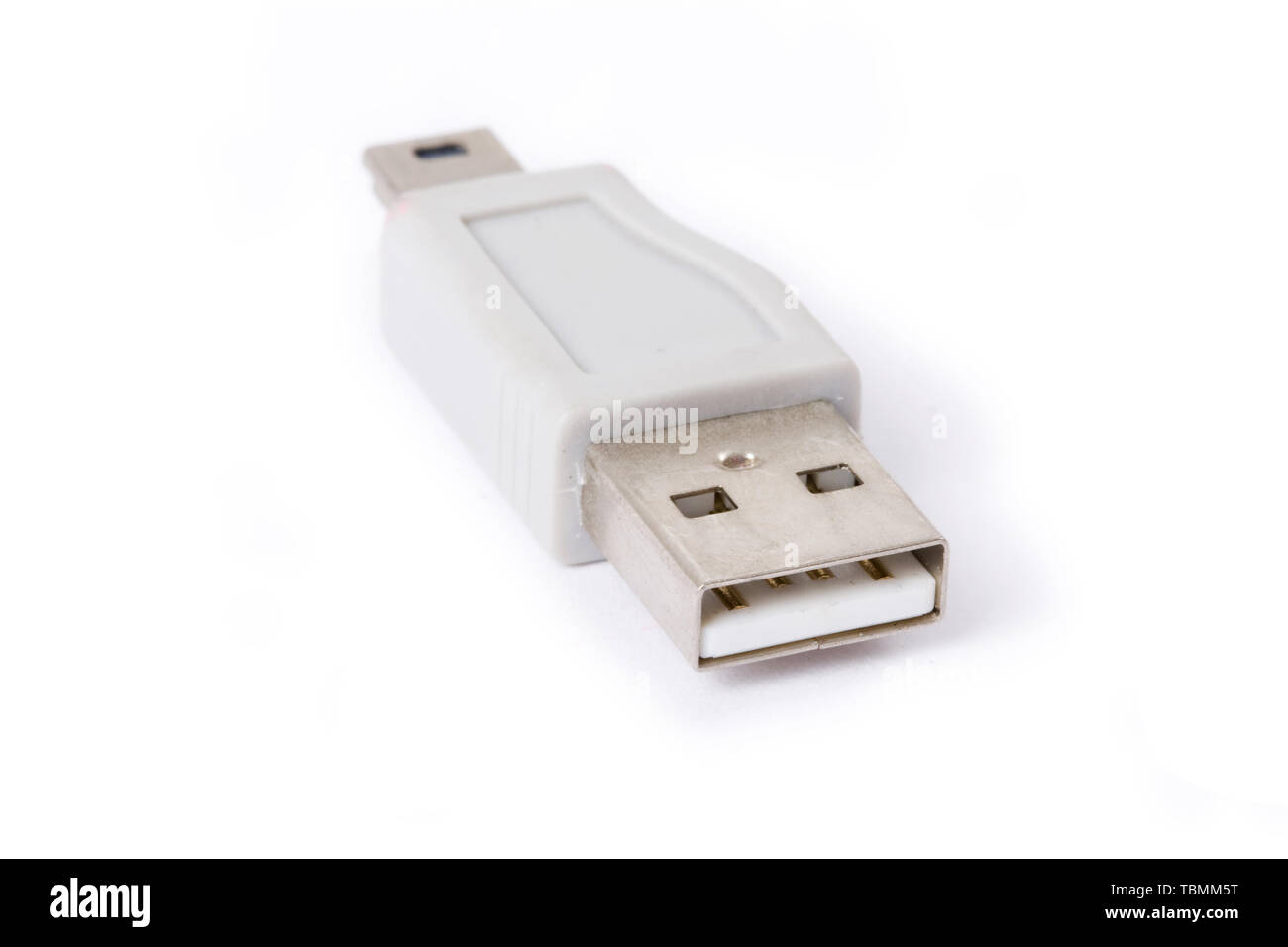usb convert with white background Stock Photo - Alamy