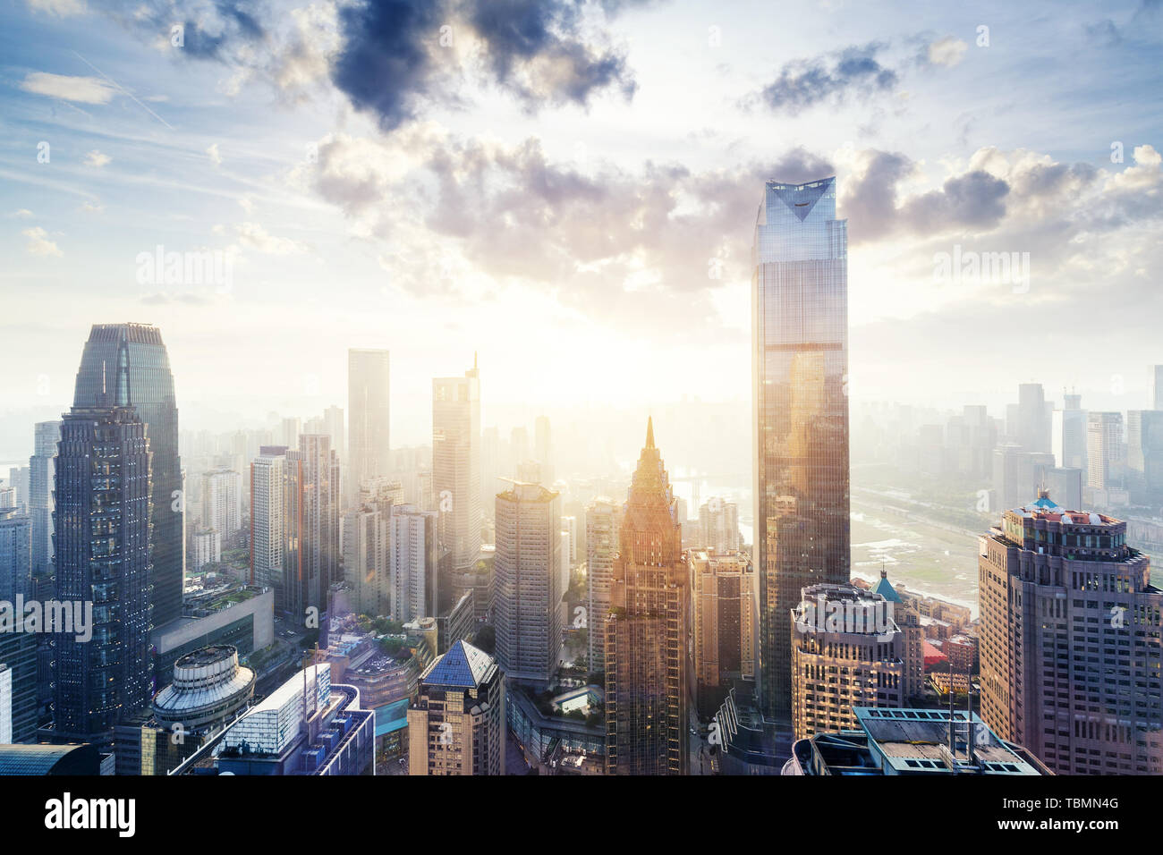 modern buildings in midtown of modern city Stock Photo - Alamy