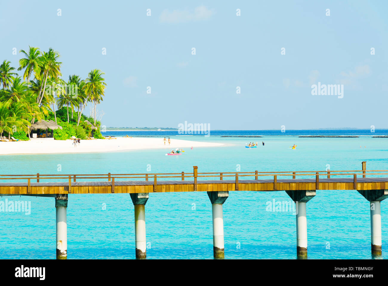 Beautiful sea with bridge Stock Photo - Alamy