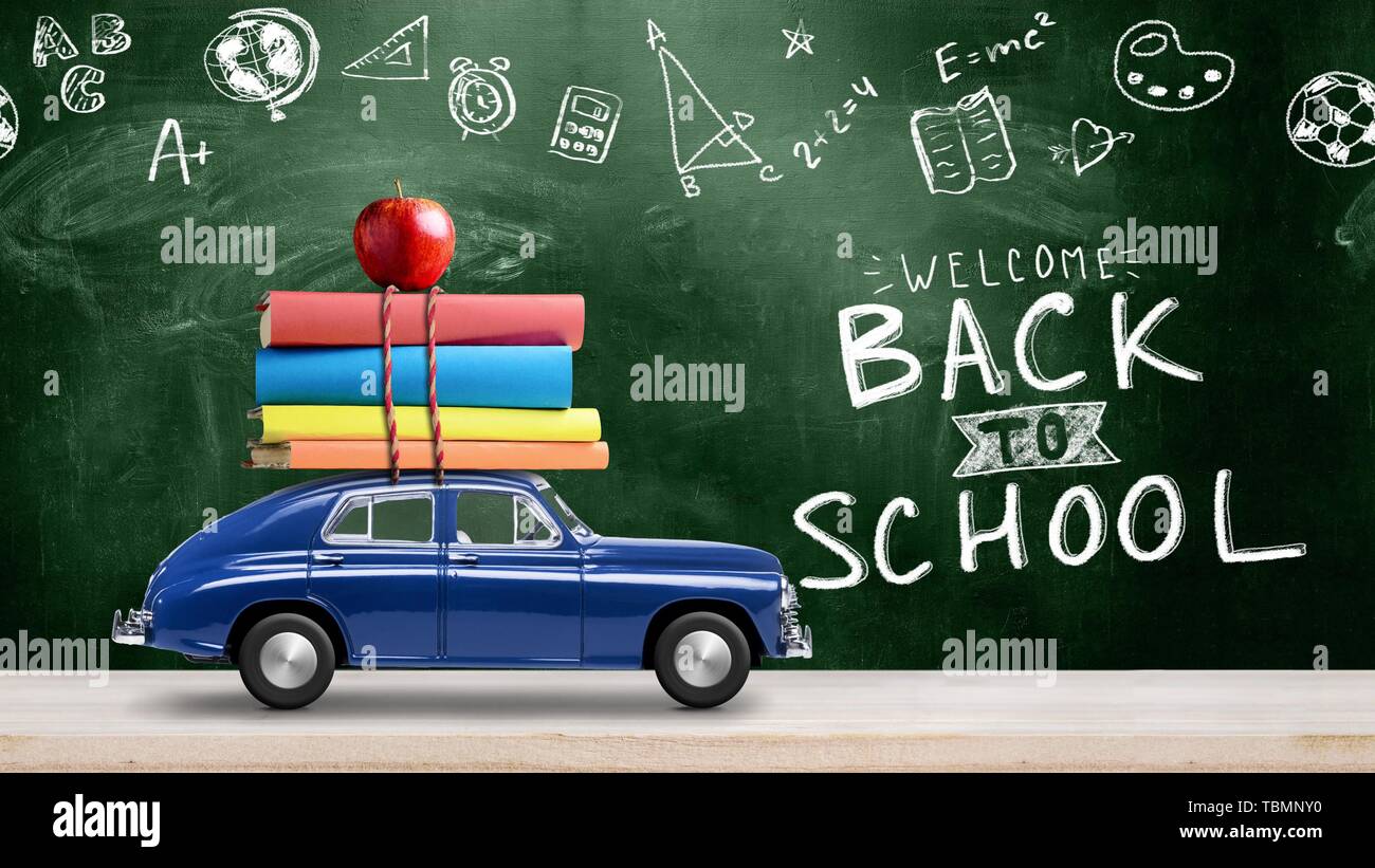 Back to school car Stock Photo - Alamy
