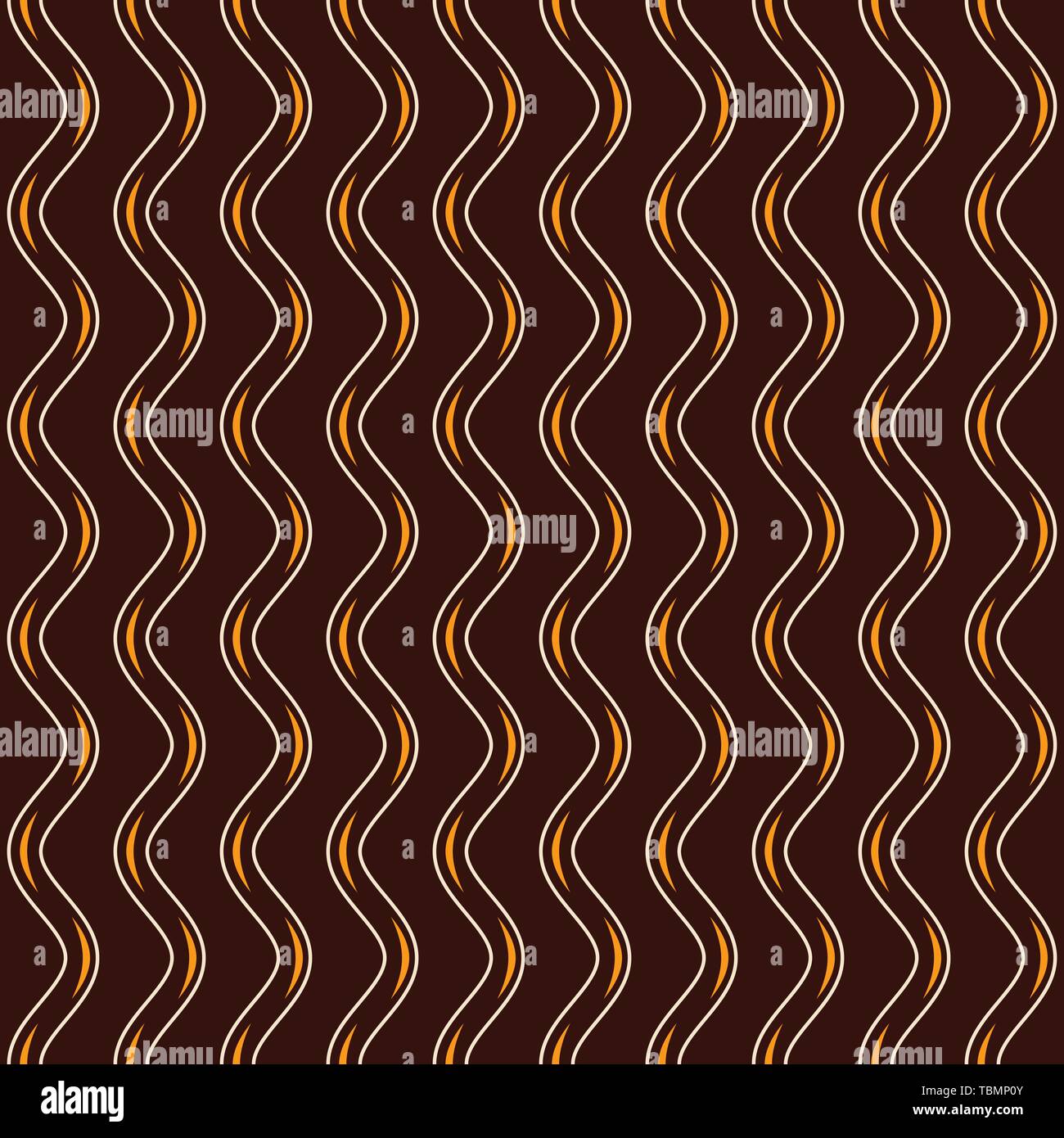 Abstract seamless geometric pattern of beige and yellow vertical wavy ...