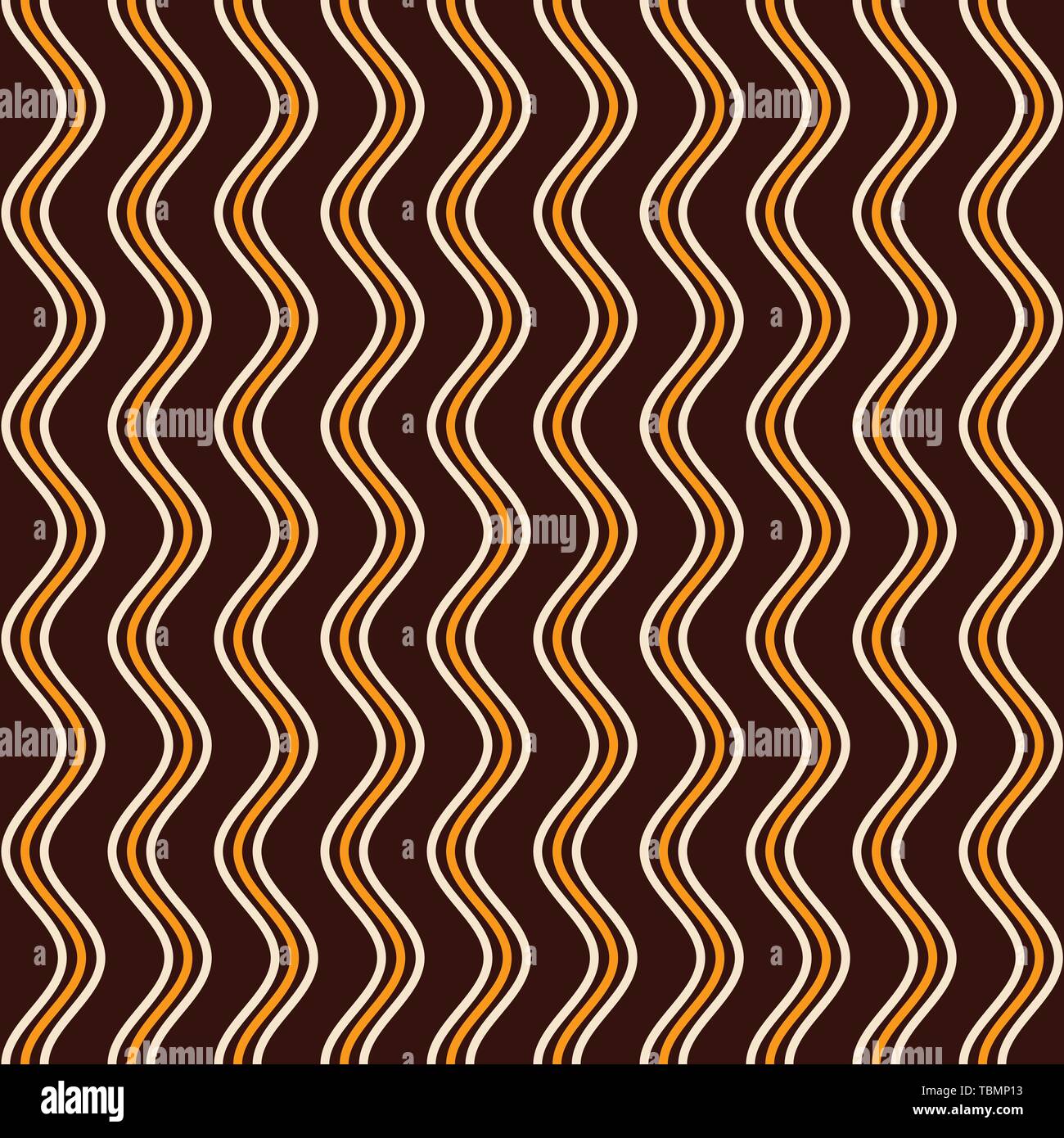 Abstract seamless geometric pattern of beige and yellow vertical wavy ...