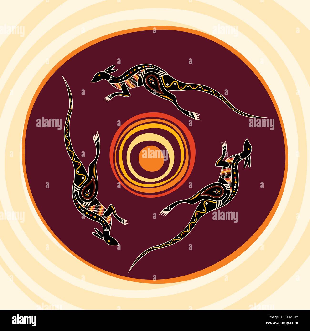 Australian aboriginal art sun hi-res stock photography and images - Alamy