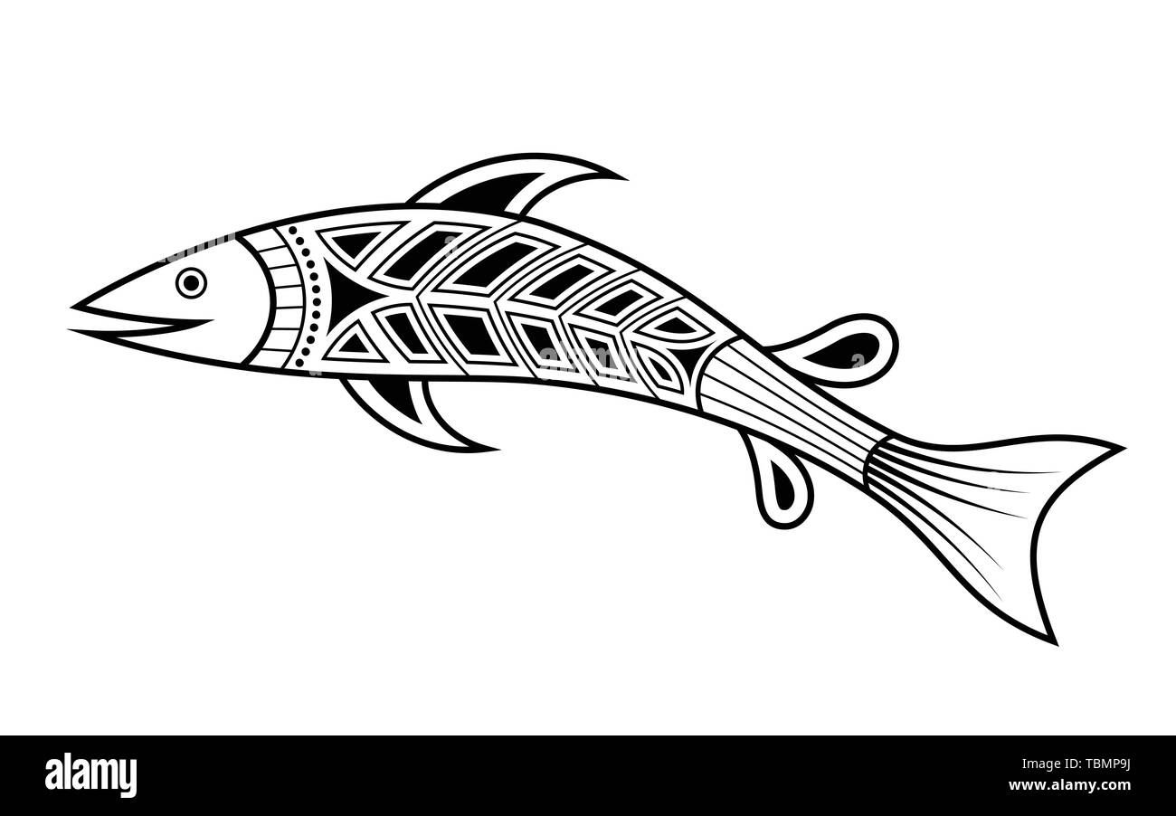 Aboriginal X Ray Fish Art Aboriginal Animal Art By Indigenous Artists