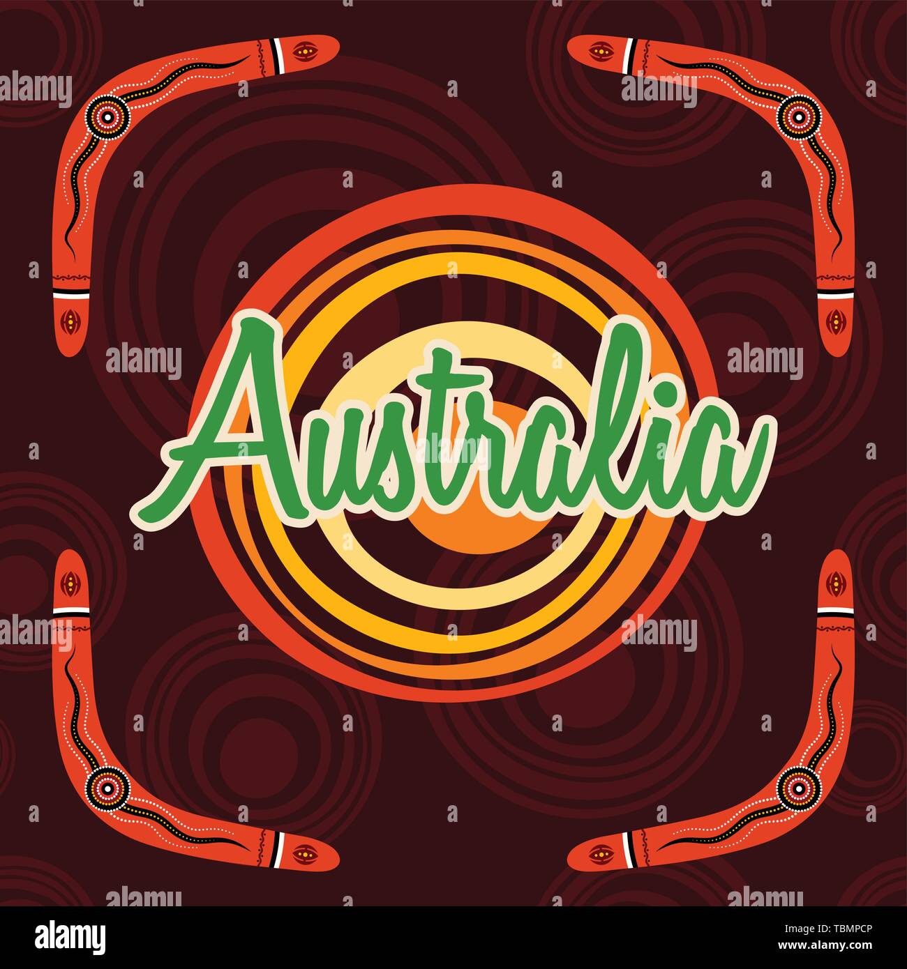 Abstract creative concept layout template. Australian aboriginal style ...