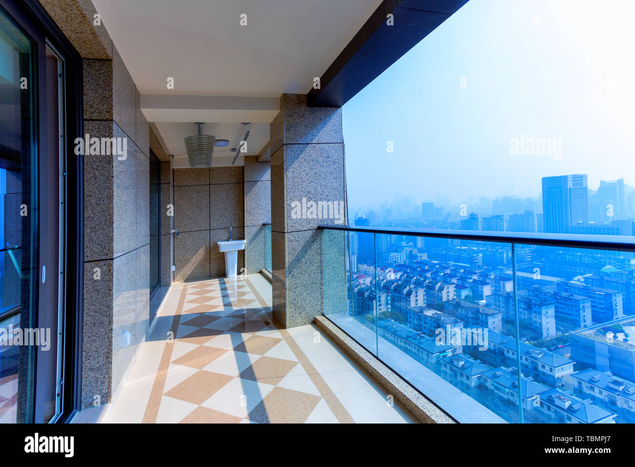 The interior of modern balcony Stock Photo - Alamy