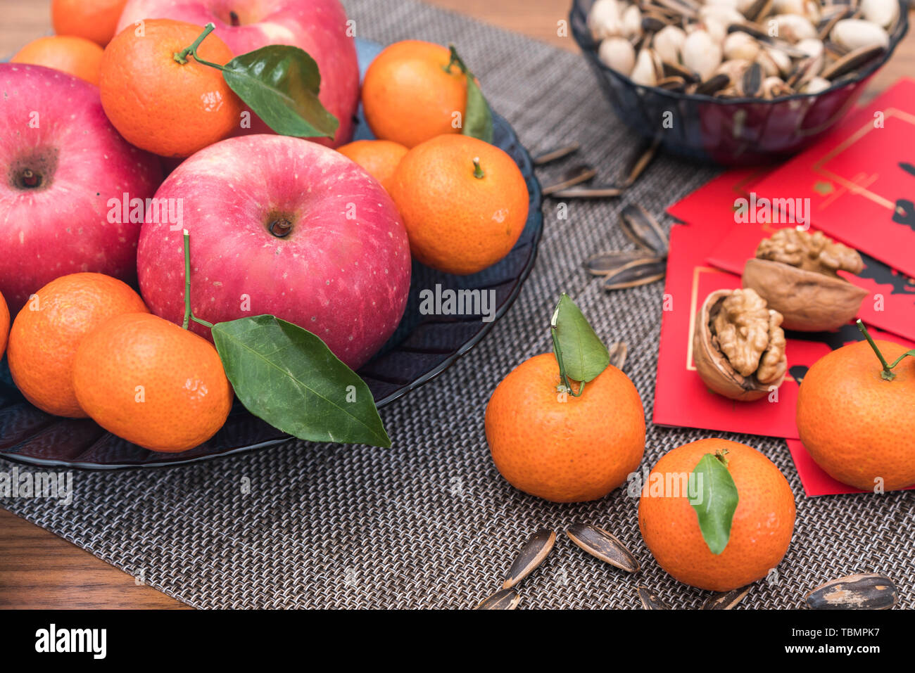 Photographing New Year's Fruit Stock Photo - Alamy